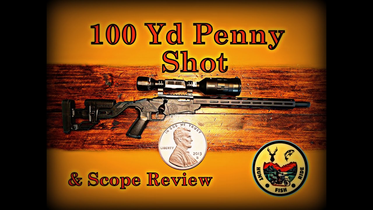 100 Yd Penny Shot and ATN Scope Review #17HMR - YouTube