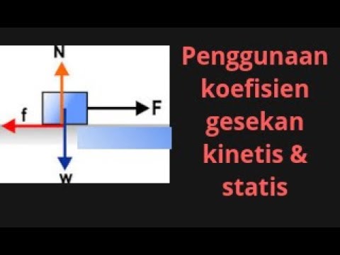 koefisien gesekan kinetis dan statis-Belajar Fisika Gratis BFG07 - YouTube
