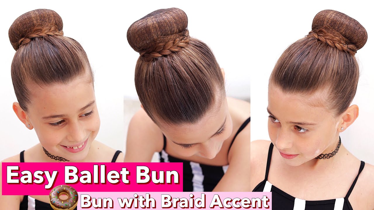 Easy Classy Ballet Bun 🍩 Bun With Braid Accent Trencita Johnson