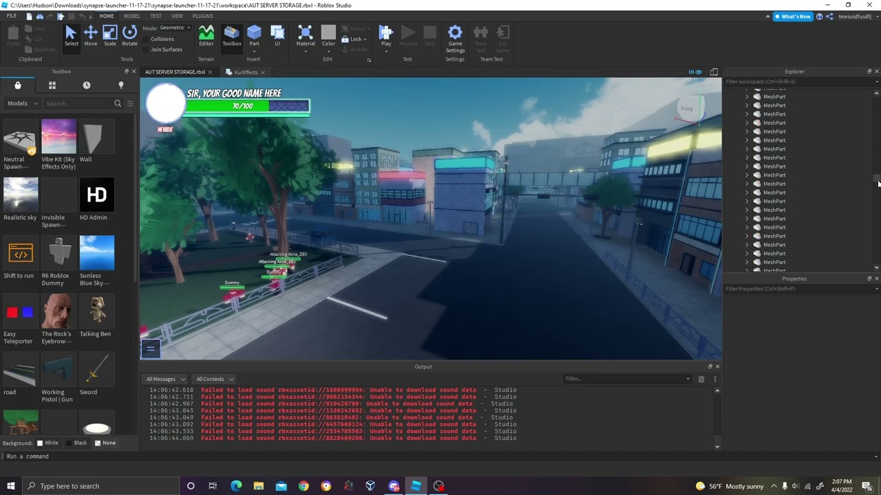 AUT Server Script Service and Server Storage uncopylocked(link in desc ...