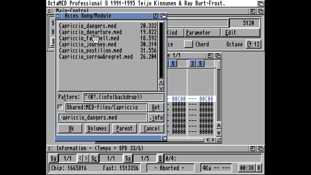 OctaMED Pro - Amiga Music, Capriccio MED-modules - YouTube