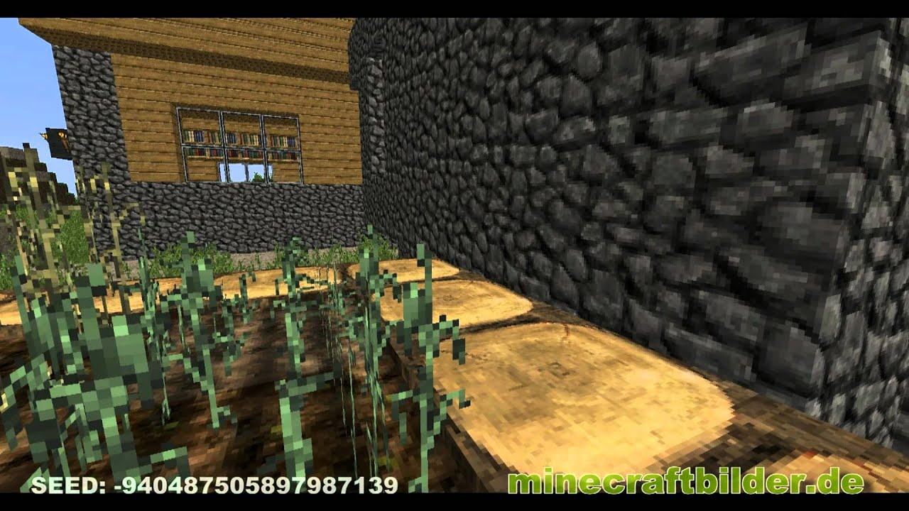Minecraft Seeds #5: Minecraft NPC Dorf / Village, Schmiede, NPC Kirche ...