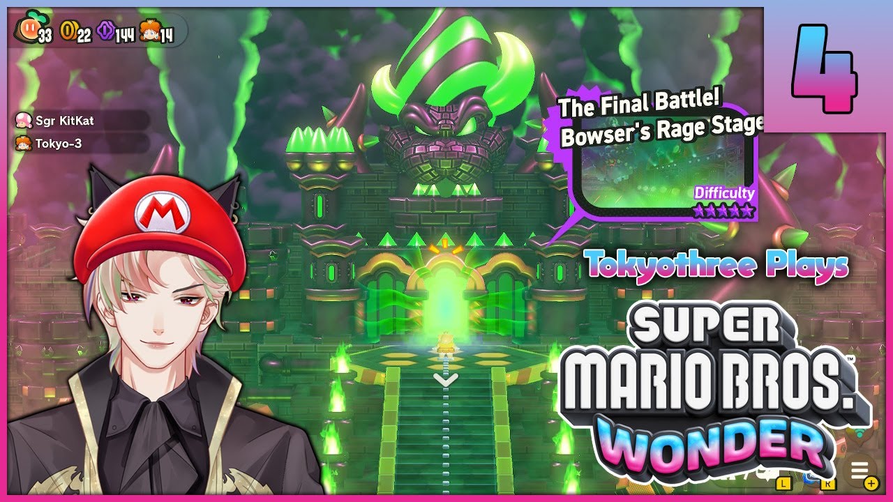 [Super Mario Bros Wonder] #4 - Magma Bog and BOWSER CASTLE1 - YouTube