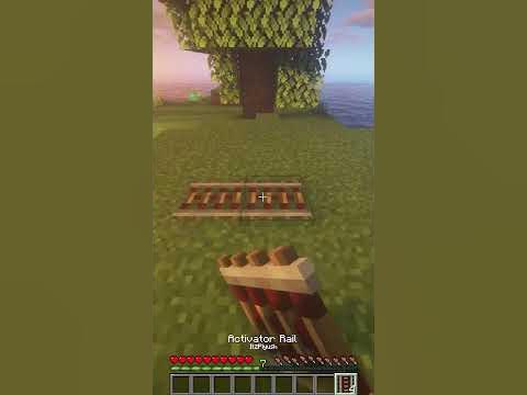 How to make Activator Rail in Minecraft #shorts - YouTube