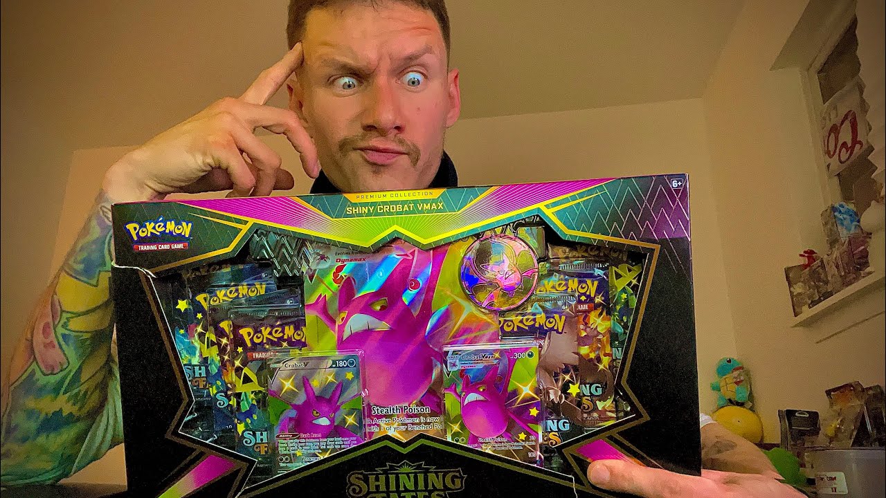 🤯 THIS SHINY CROBAT V PREMIUM COLLECTION BOX WAS… (Pokémon cards ...