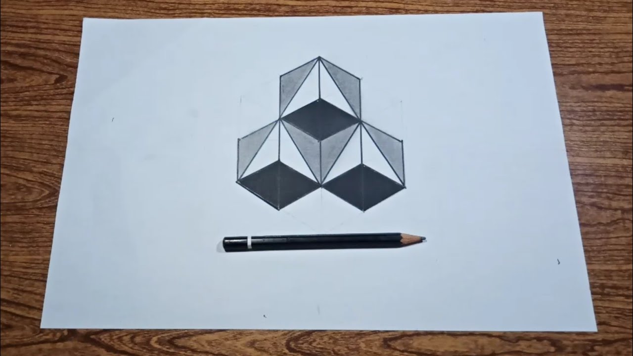 easy optical illusions to draw | 3d drawing easy - YouTube
