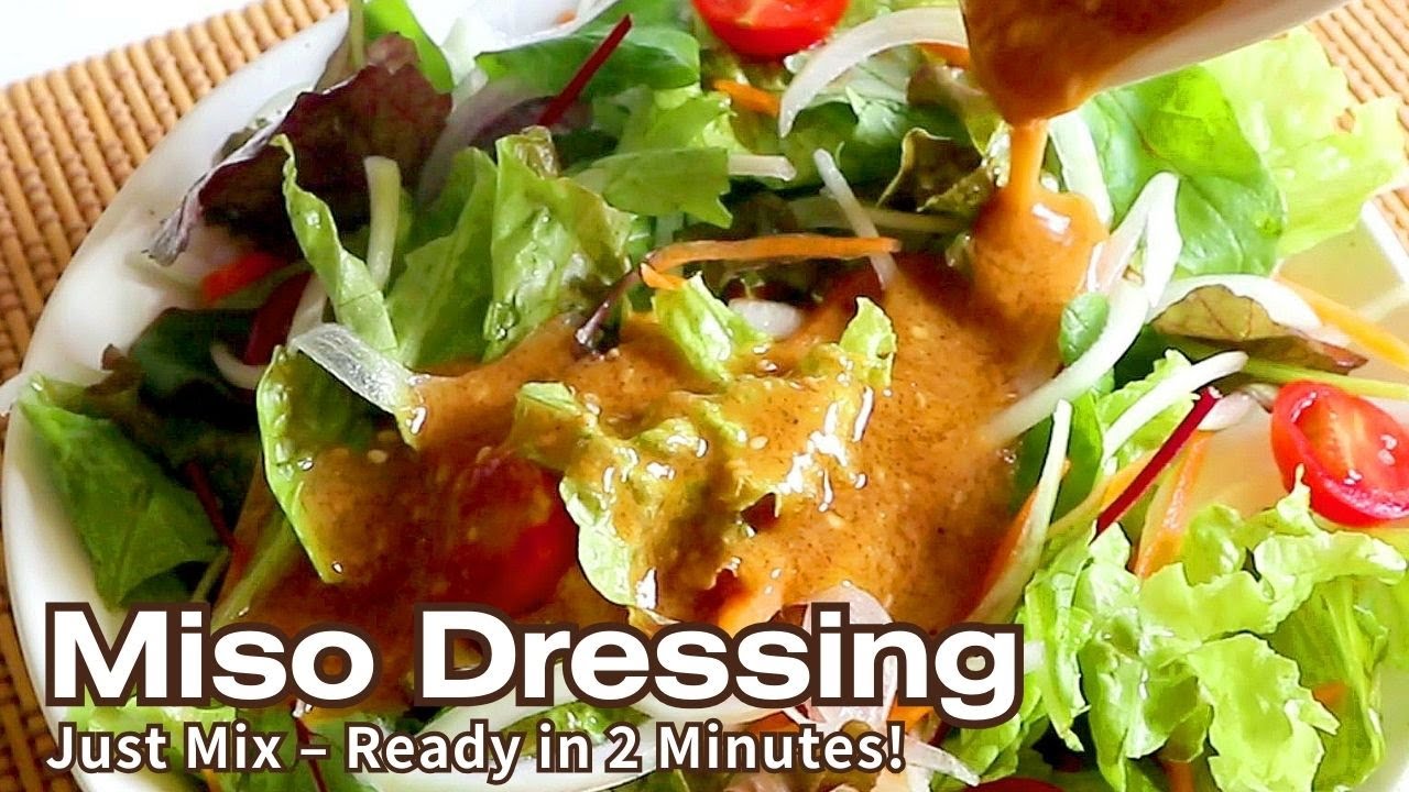 Easy Japanese Miso Dressing | Full of Umami & So Addictive! - YouTube