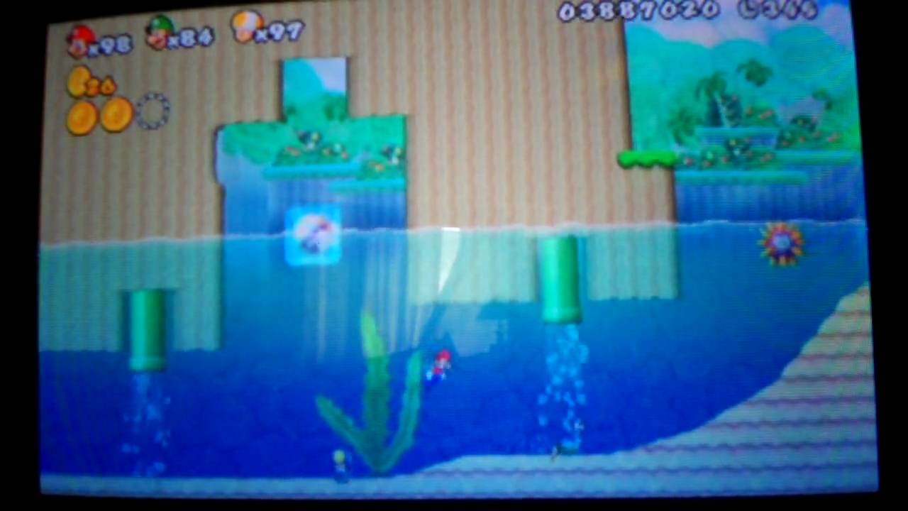 New Super Mario Bros Wii Multiplayer Walkthrough: World 4-1 - YouTube