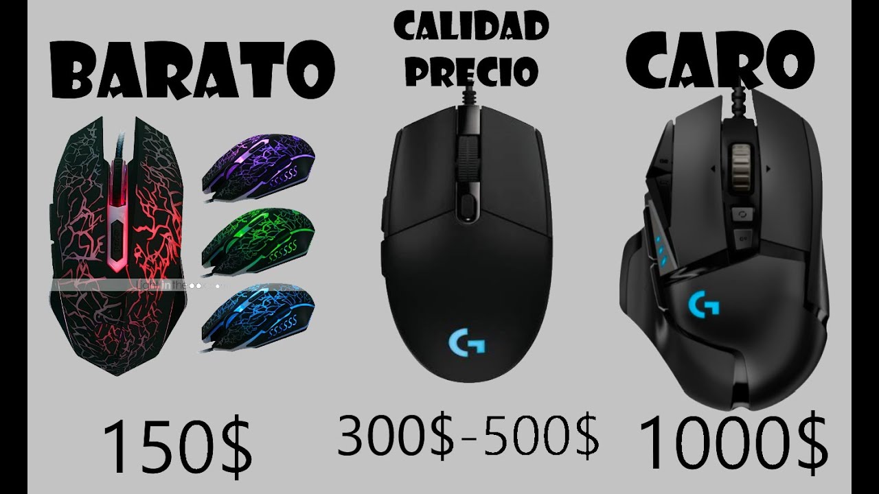 comparando mouse caro vs barato vs calidad-precio (en fornite) - YouTube