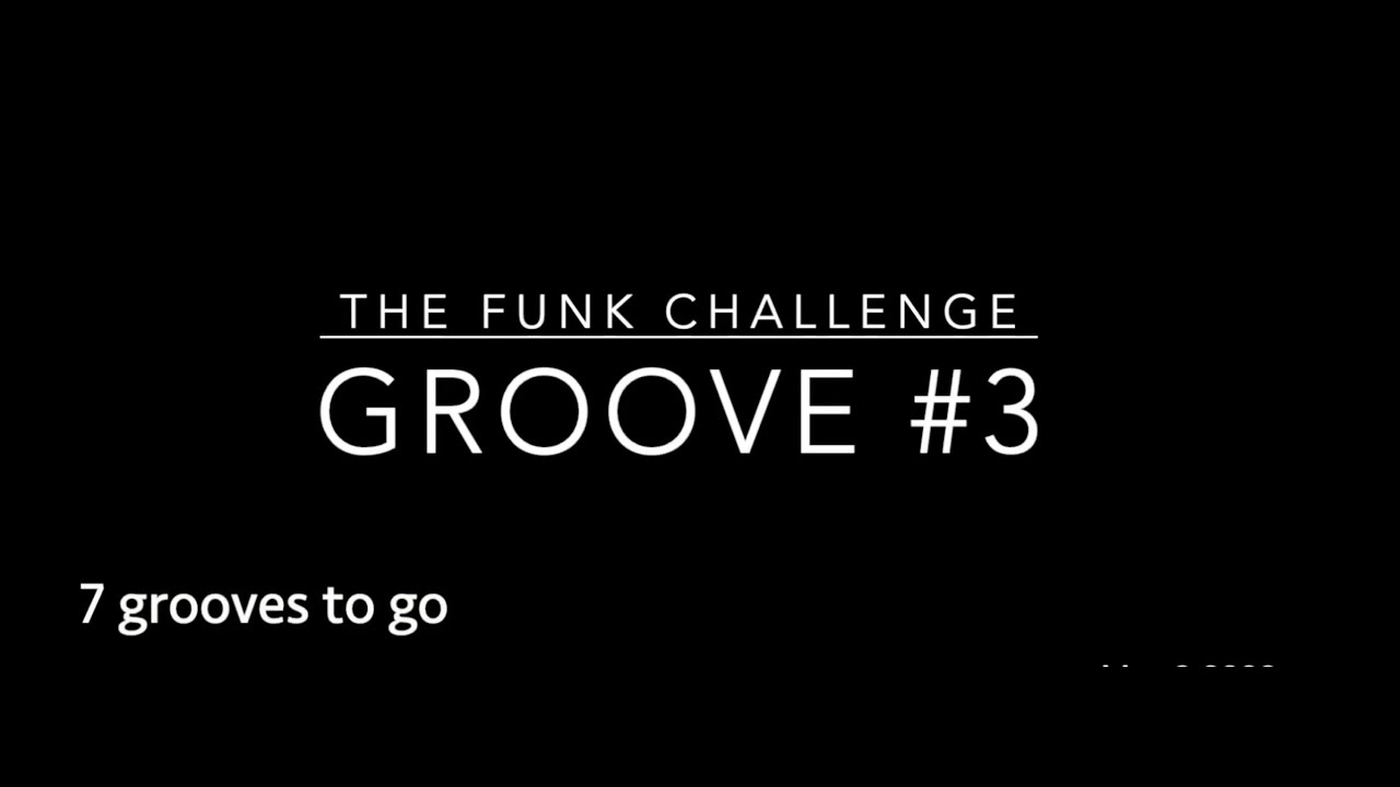 Funk Groove #3 -- the 1/16th shuffle feel with hammer ons and ghost ...