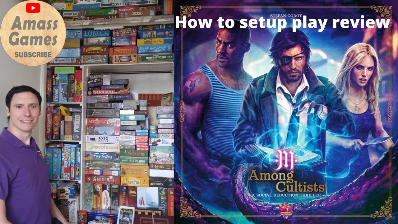 How to play Among Cultists review set-up Among Us board game social ...