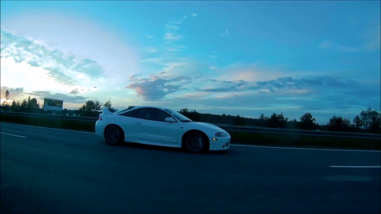 Pearl white Built Mitsubishi Eclipse GSX - YouTube