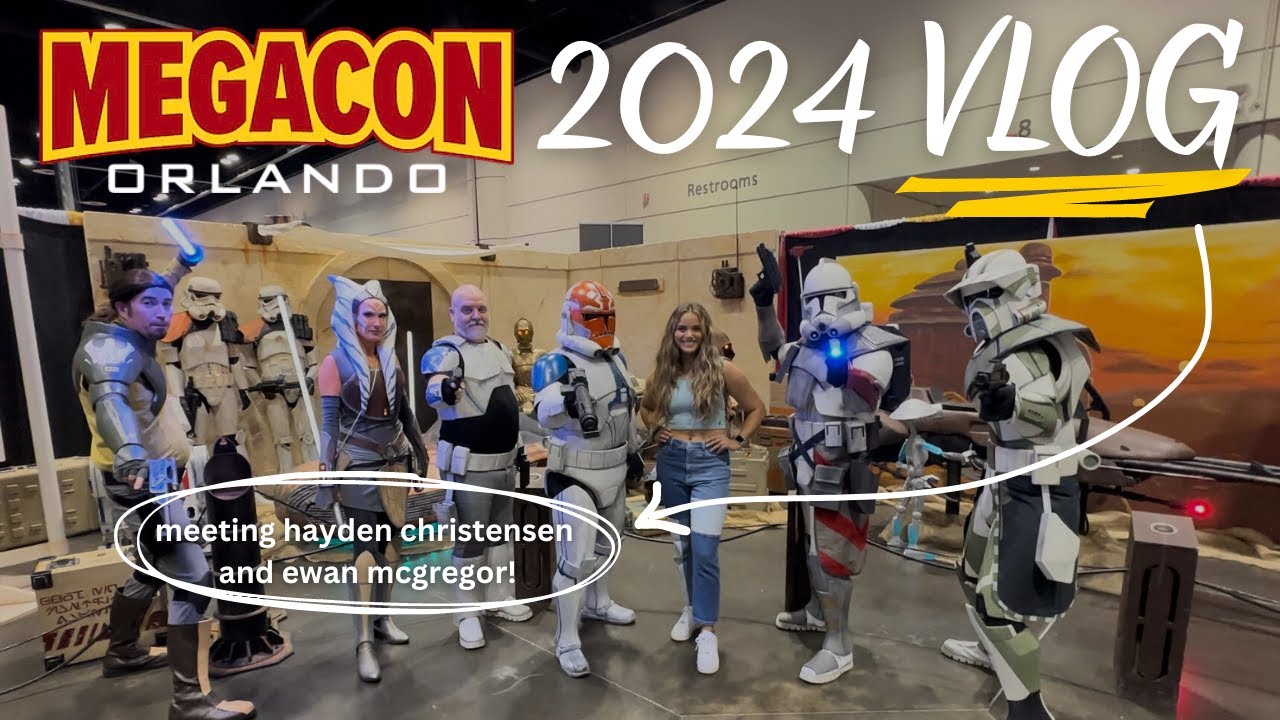 MEGACON 2024 VLOG! | meeting Hayden Christensen, Ewan McGregor, and ...
