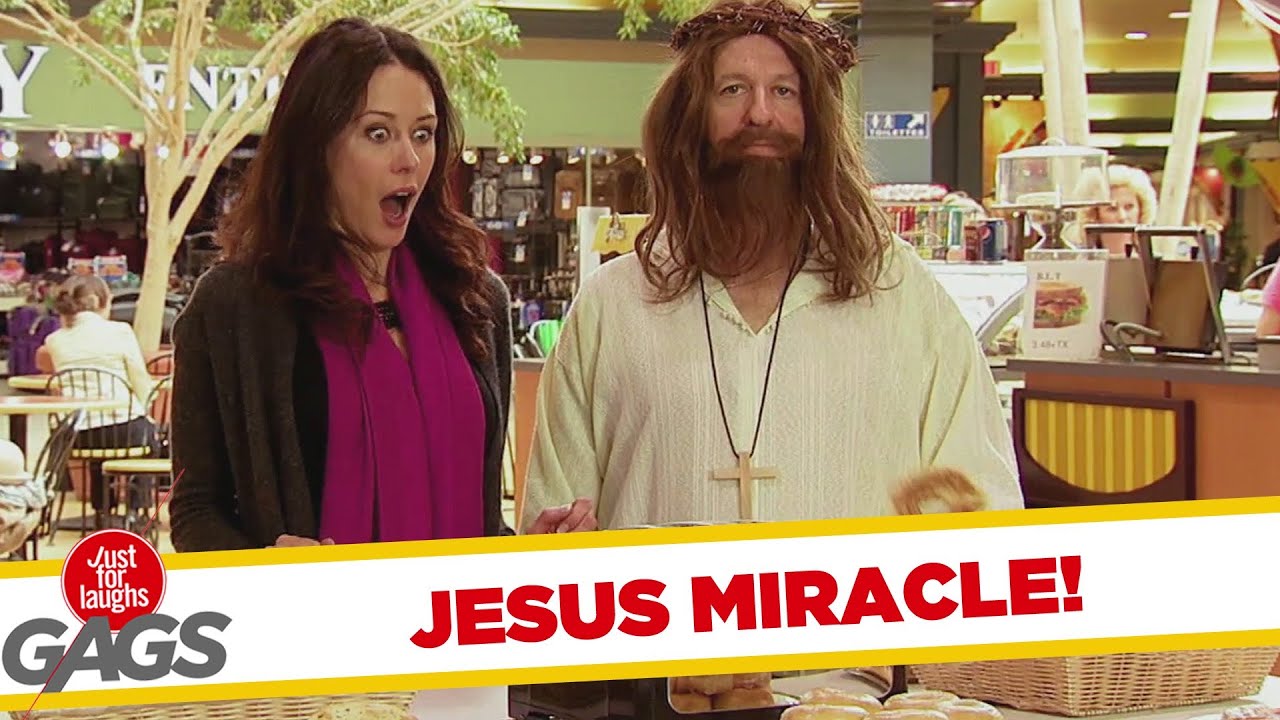 Jesus Performs a Miracle with Multiplies Bagels Prank - YouTube