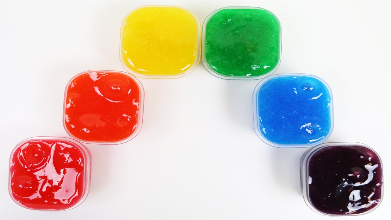 Learn Colors with Rainbow Clay Slime Surprise Boxes for Toddlers Kids ...