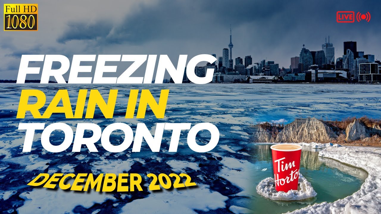 Battling the FREEZING RAIN and WET SNOW in Toronto | Scarborough Bluffs ...