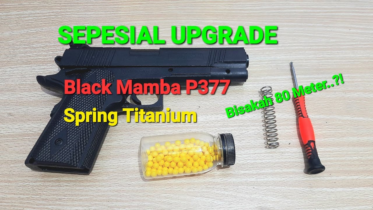 Black Mamba P377 mencoba spring titanium buat beliau... - YouTube
