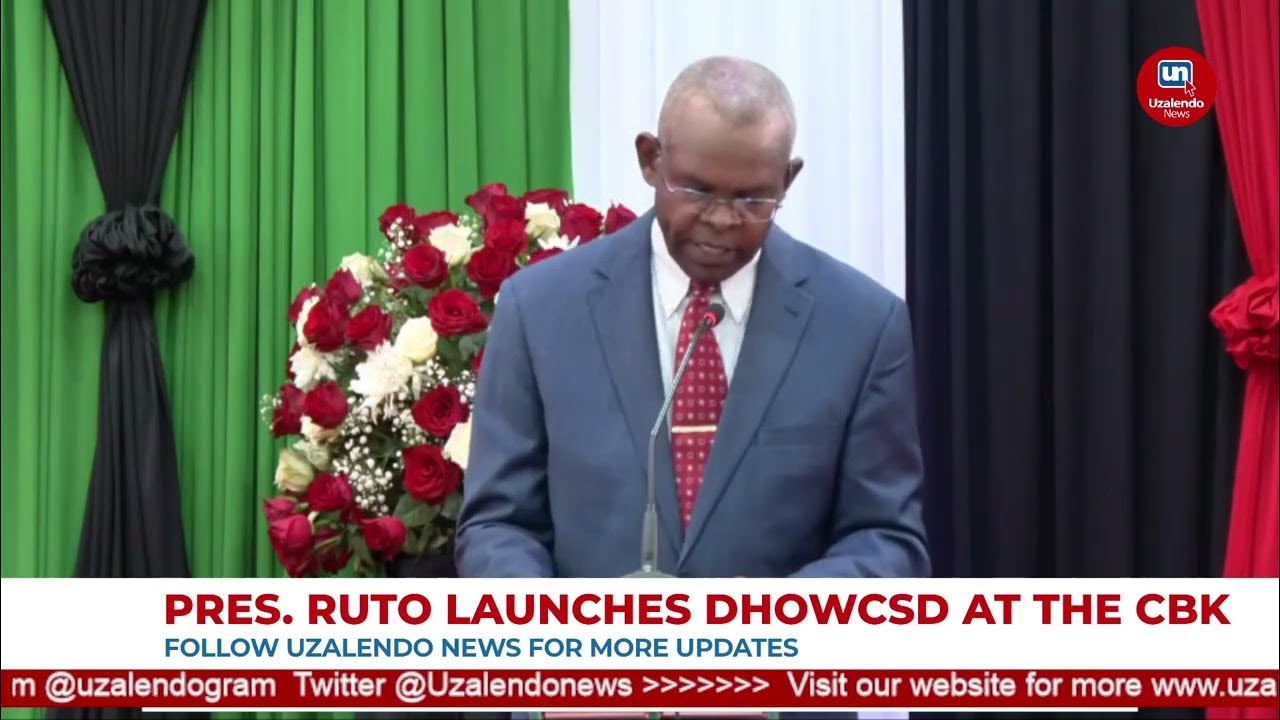 Cbk Gov Dr Thugges Full Speech During The Lauch Of Central