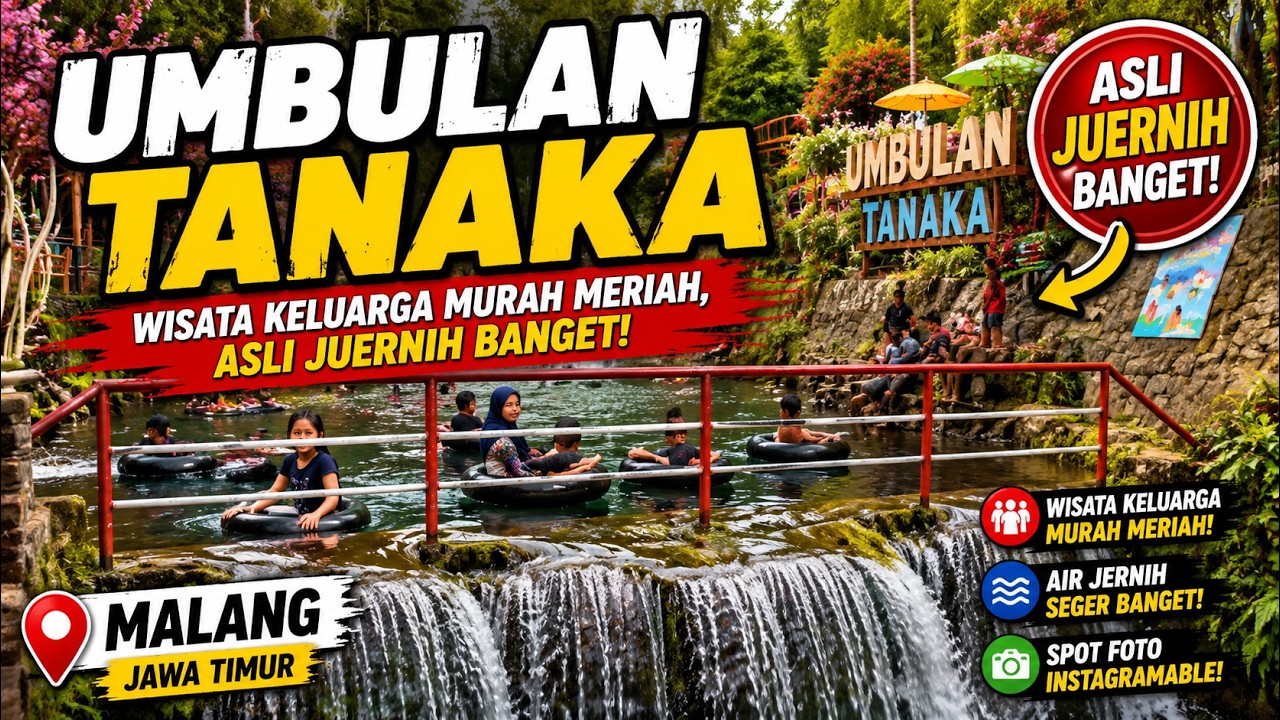 UMBULAN TANAKA MALANG - WISATA KELUARGA MURAH TANAKA WATERFALL - YouTube