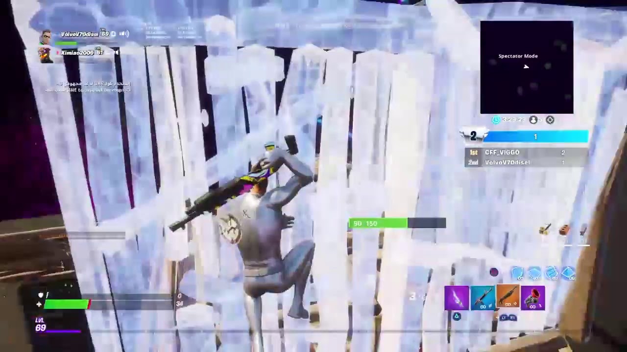 Fortnite live med viktor ficksar osynligt golv - YouTube