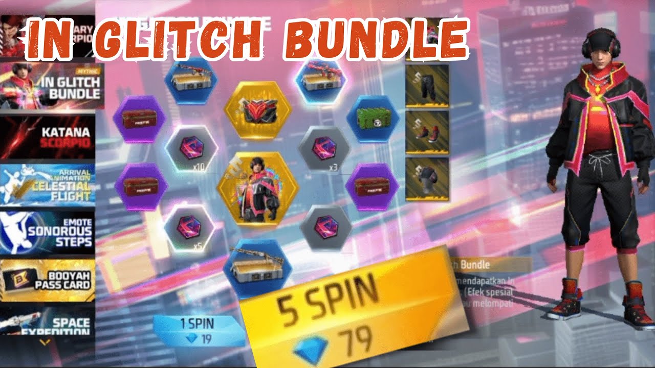 Spin your 79 diamond and Get in Glitch Bundle 🎁 | Free fire indonesia - YouTube