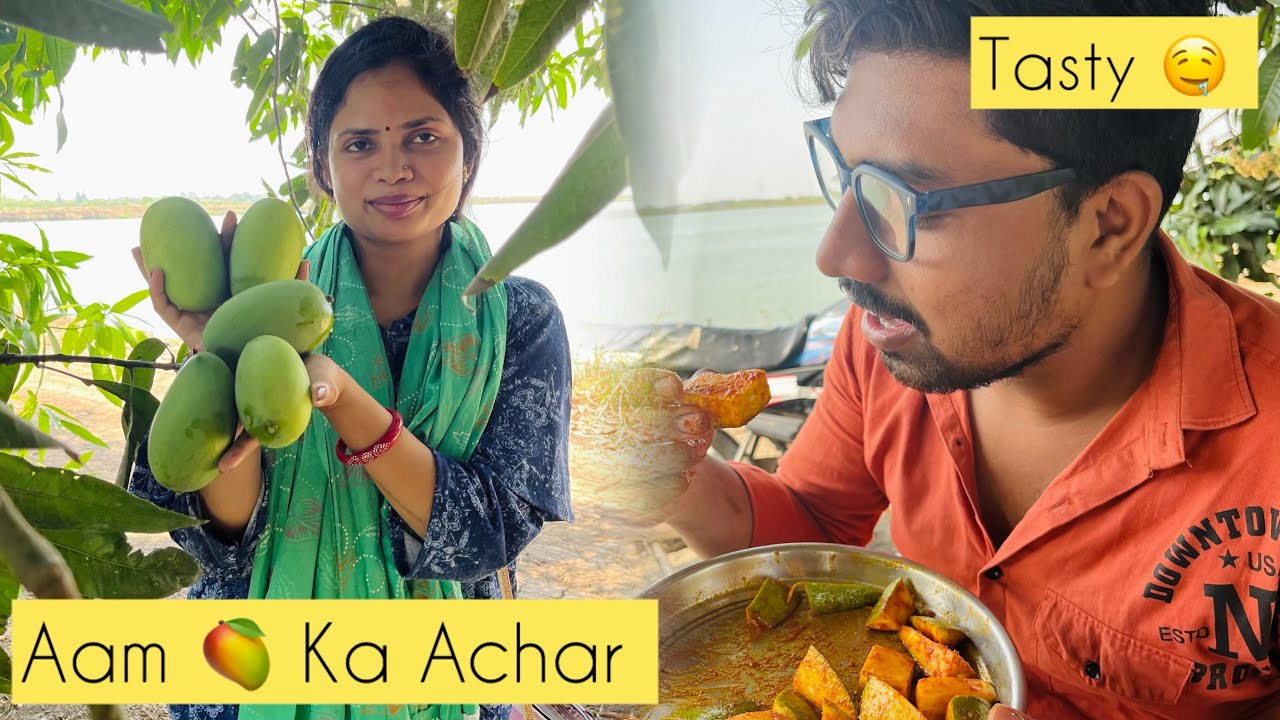 AAM 🥭 KA ACHAR | KACHE AAM 🤤 | MANGO VLOG 303 - YouTube