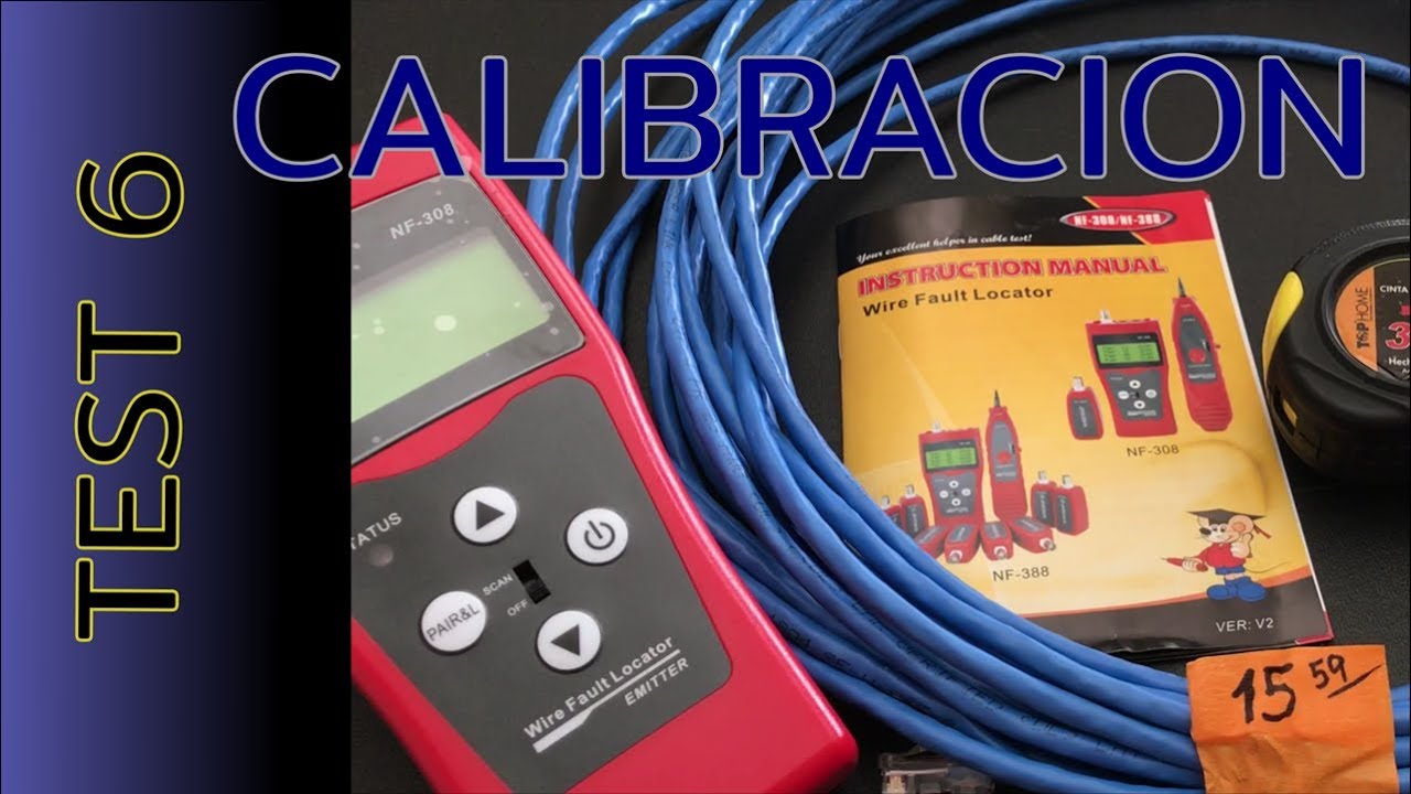 Test #6 - Noyafa NF-308 (LAN tester) – Función “Calibración” - YouTube
