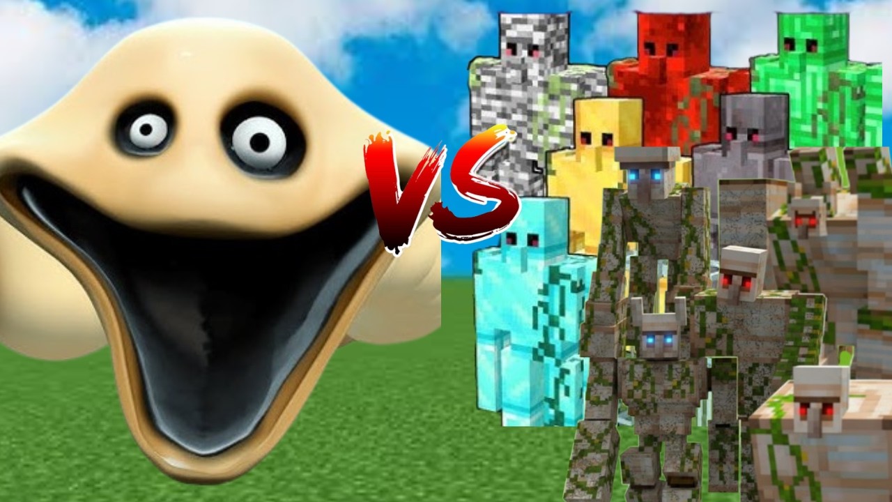 HUNGRY WORM ROBLOX ANAMOLY vs All Golems Bosses In Minecraft - YouTube