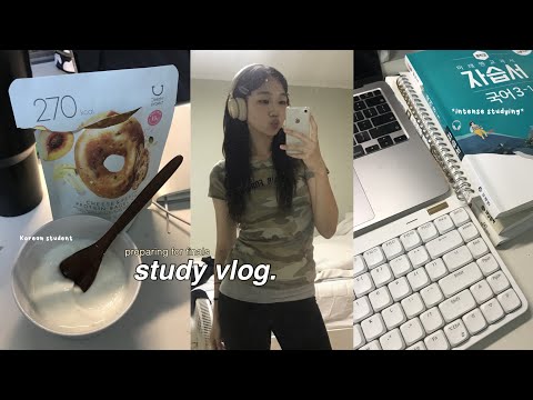 LERN-VLOG: Eine produktive Woche in meinem Leben, Vorbereitung auf die Abschlussprüfungen, korean...