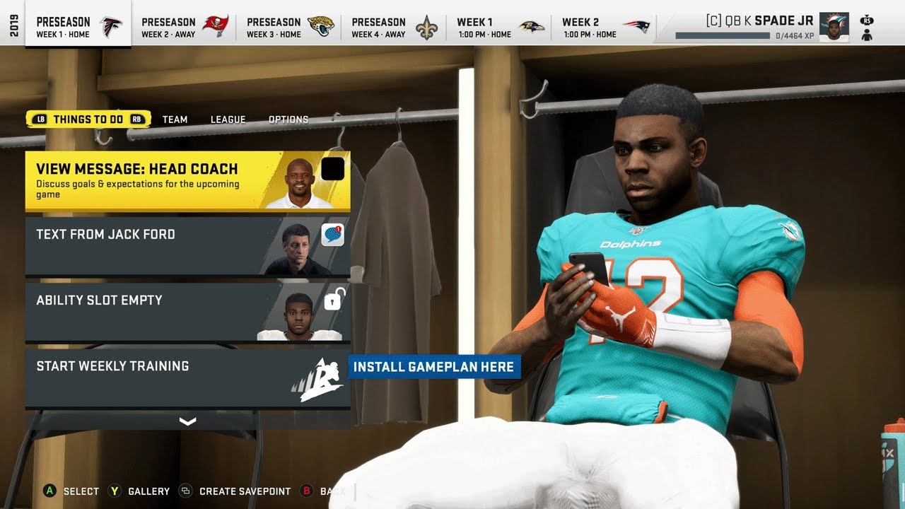 1st Game Jitters | Face of the Phins Ep2 | Madden 20 Franchise Mode ...