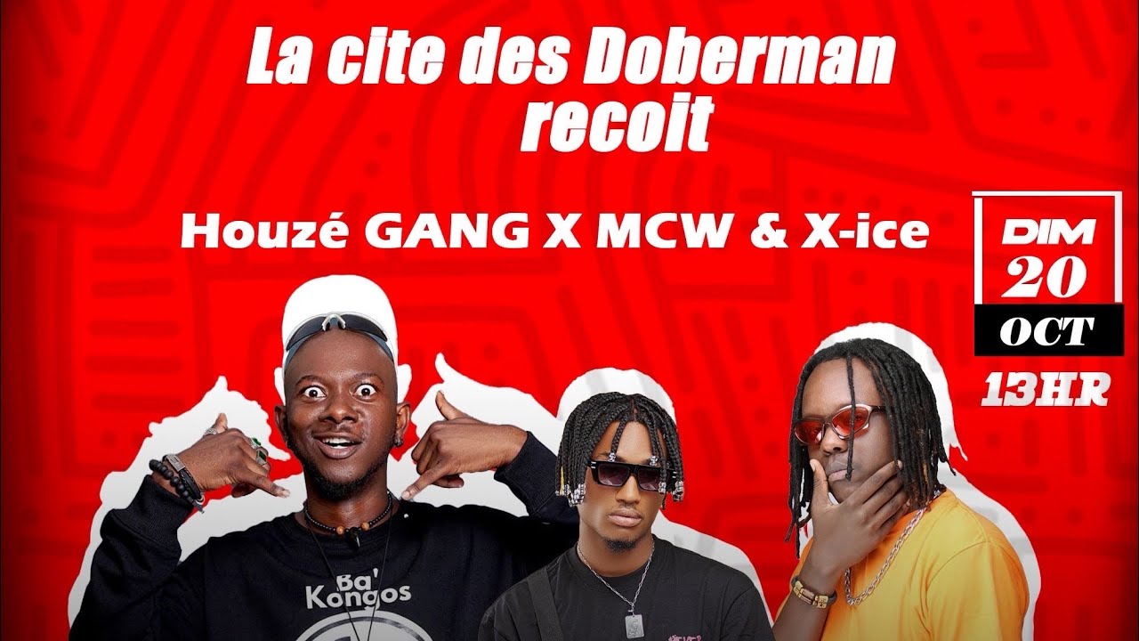 Freestyle Houzé Gang X MCW & X-ice a la Cité des Doberman - YouTube