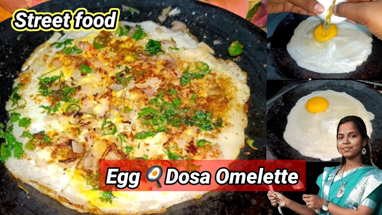 Egg Dosa in 2 Min Recipe | Special Omelette Dosa | Steet style Egg Dosa ...
