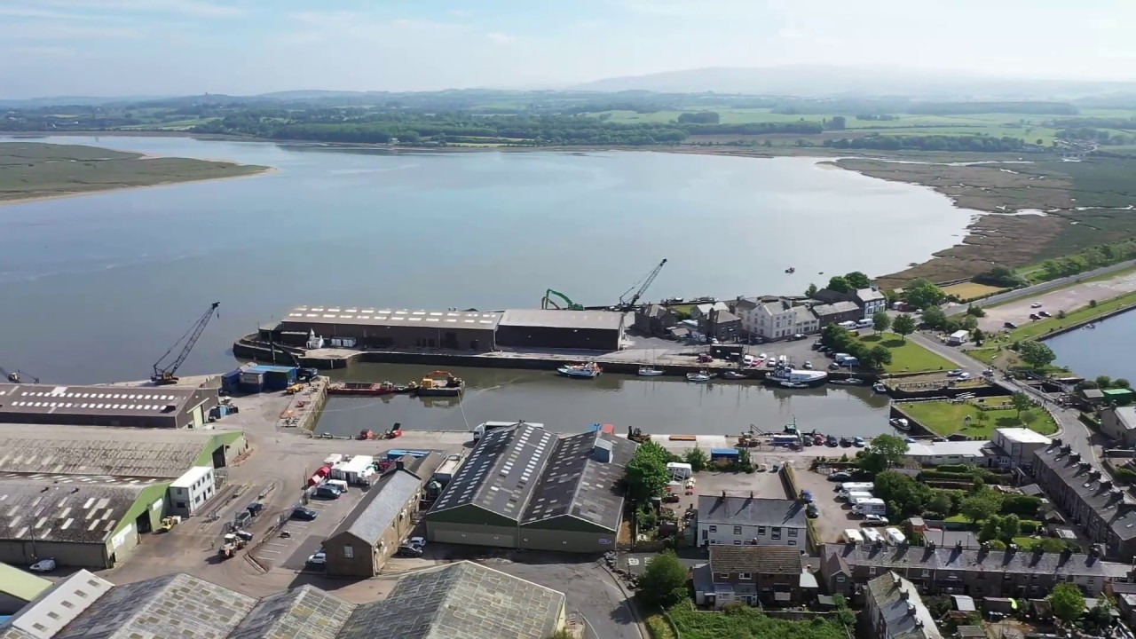 Glasson Dock -Lancashire .uk. A birds Eye View - May 2020 - YouTube