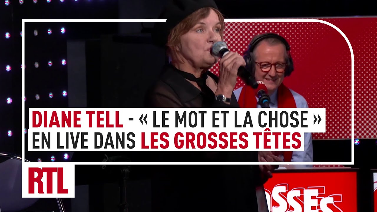 Diane Tell - "Le mot et la chose" (LIVE) dans Les Grosses Têtes - YouTube