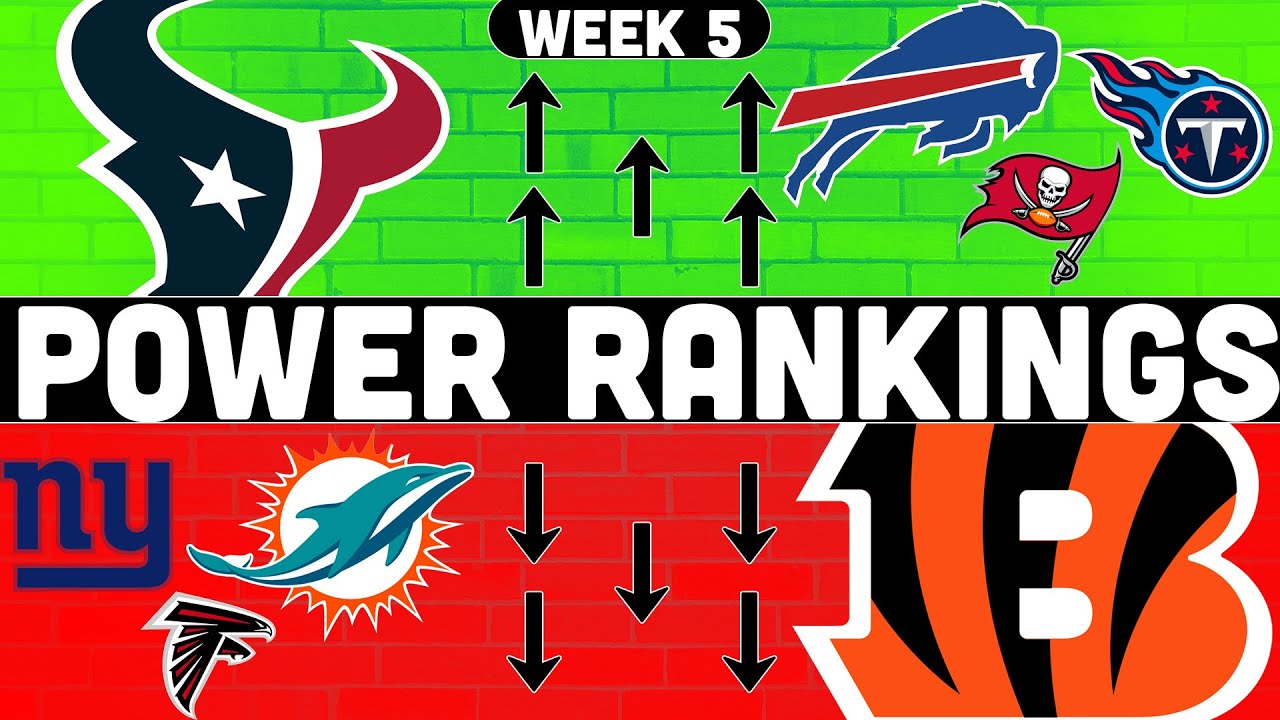 NFL week 5 Power Rankings | 2023 NFL season - YouTube