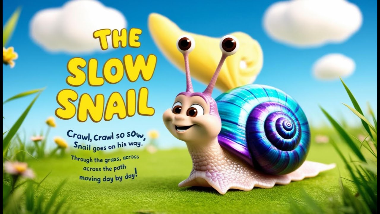 The Slow Snail – Fun and Relaxing Kids Song with Animation - YouTube