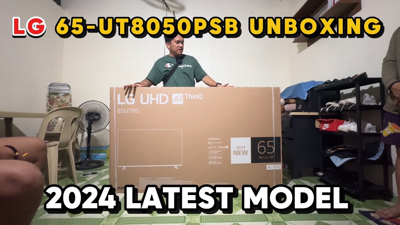 Unboxing the LG 65-UT8050PSB 2024 latest model - YouTube