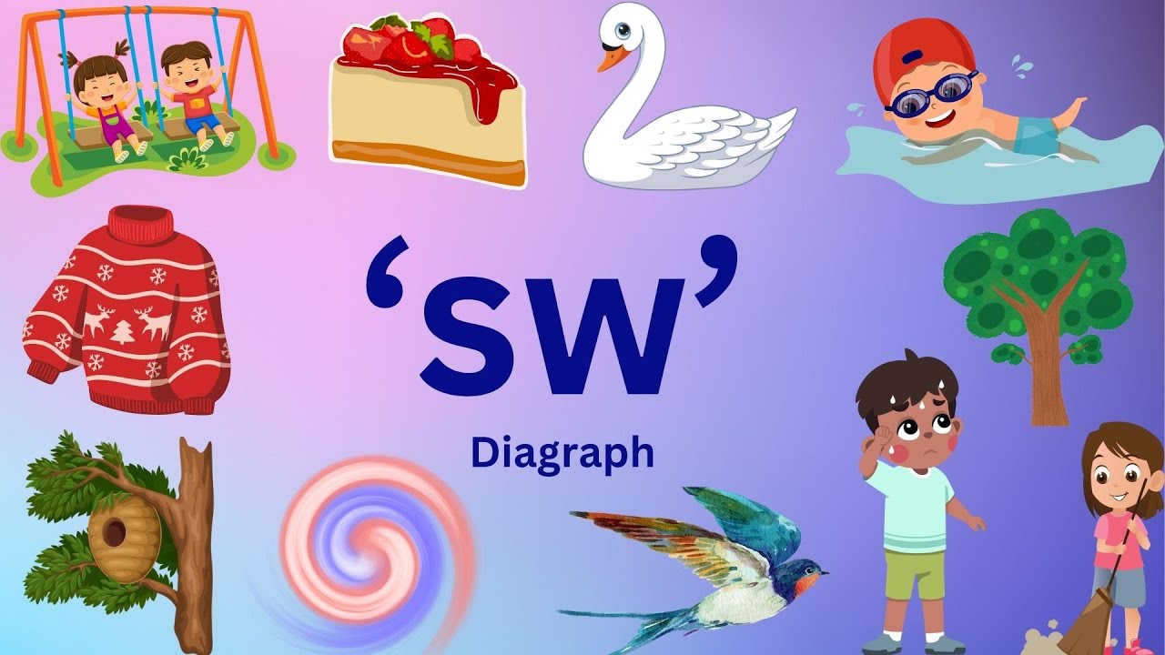 Diagraph || sw words sound || phonics for kids || vowels for kids ...
