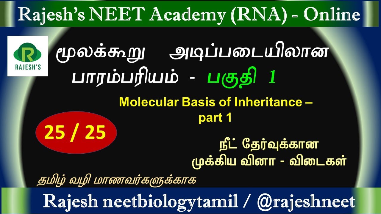 molecular Basis of Inheritance 1-Important questions for NEET / CUET ...