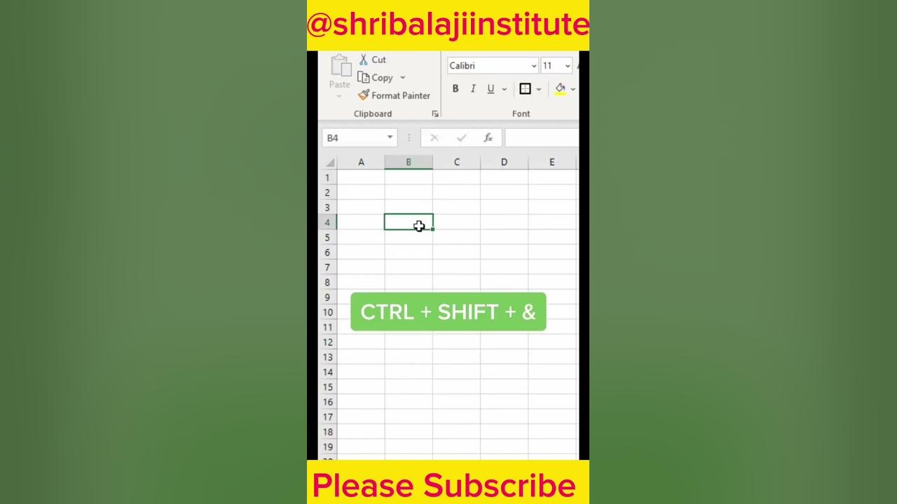 Quick Excel Shortcut Reels Khansir Rscitpaper Jaipur Youtube