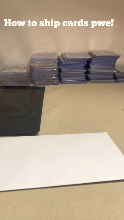 How to ship cards pwe (plain white envelope) #sportscards #footballcards #howto - YouTube