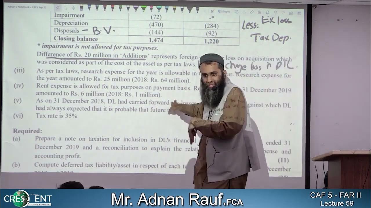 CAF5 Sir Adnan Rauf Lecture 59 - YouTube