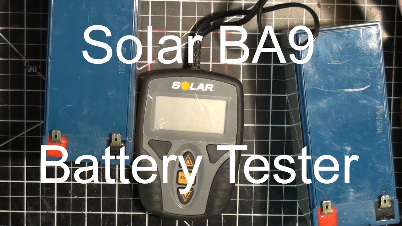 Solar BA9 12v car battery tester review - YouTube