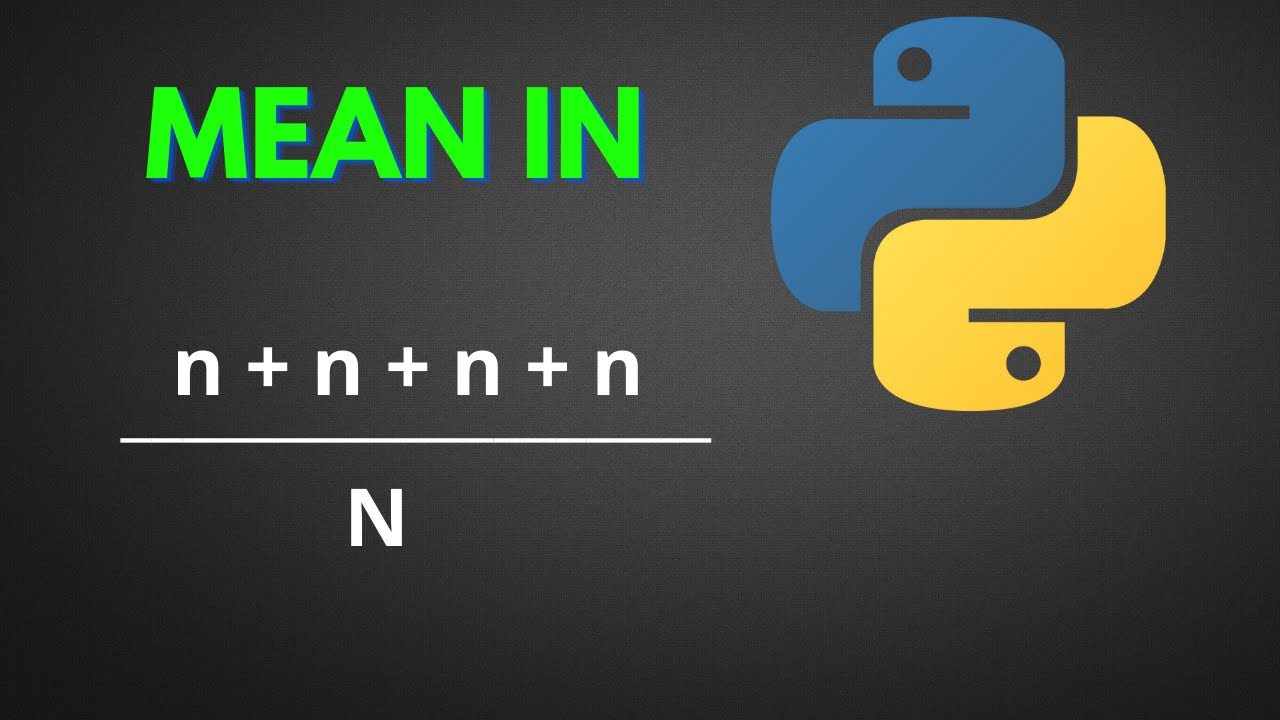 2. Math In Python | Calculating Mean In Python - Youtube
