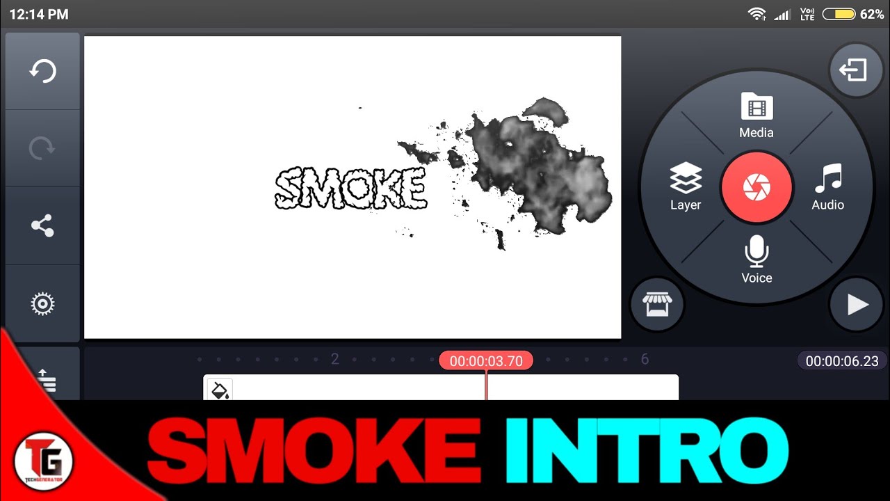 how to make smoke intro on android kinemaster - YouTube