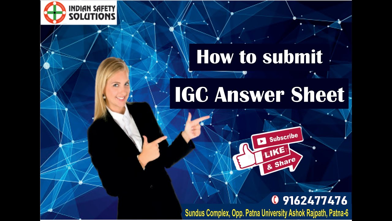 How to submit NEBOSH IG answer sheet 1 - YouTube