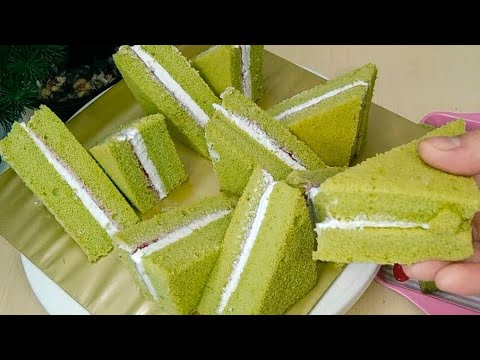 KEK SANDWICH MATCHA SANGAT LEMBUT DAN GEBU | RESEPI MUDAH DAN RINGKAS ...