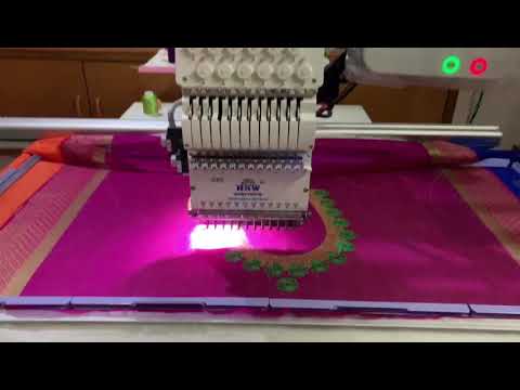 New computer embroidery machine - YouTube