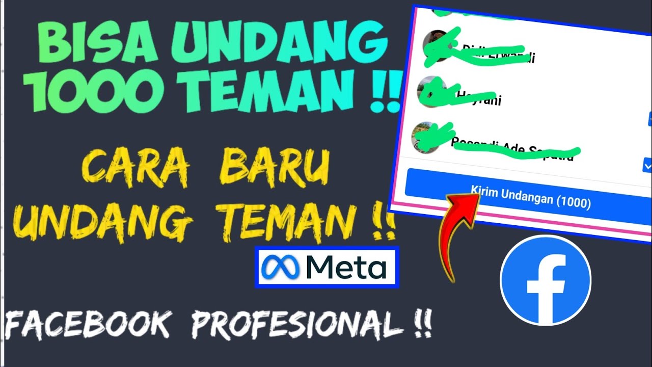 Bisa Undang 1000 Teman Di Facebook ! Cara Undang Teman Di Facebook ...