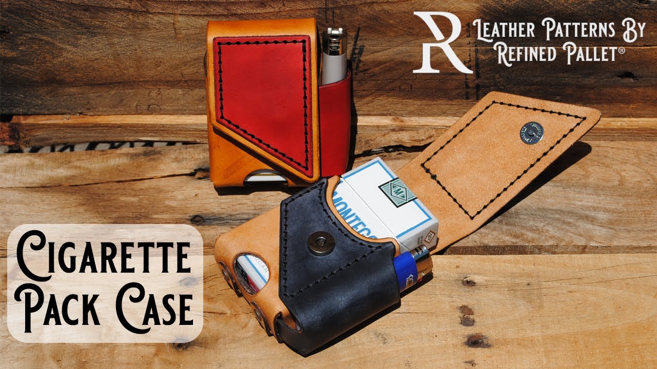Leather Cigarette Pack Case Tutorial by Refined Pallet® - YouTube